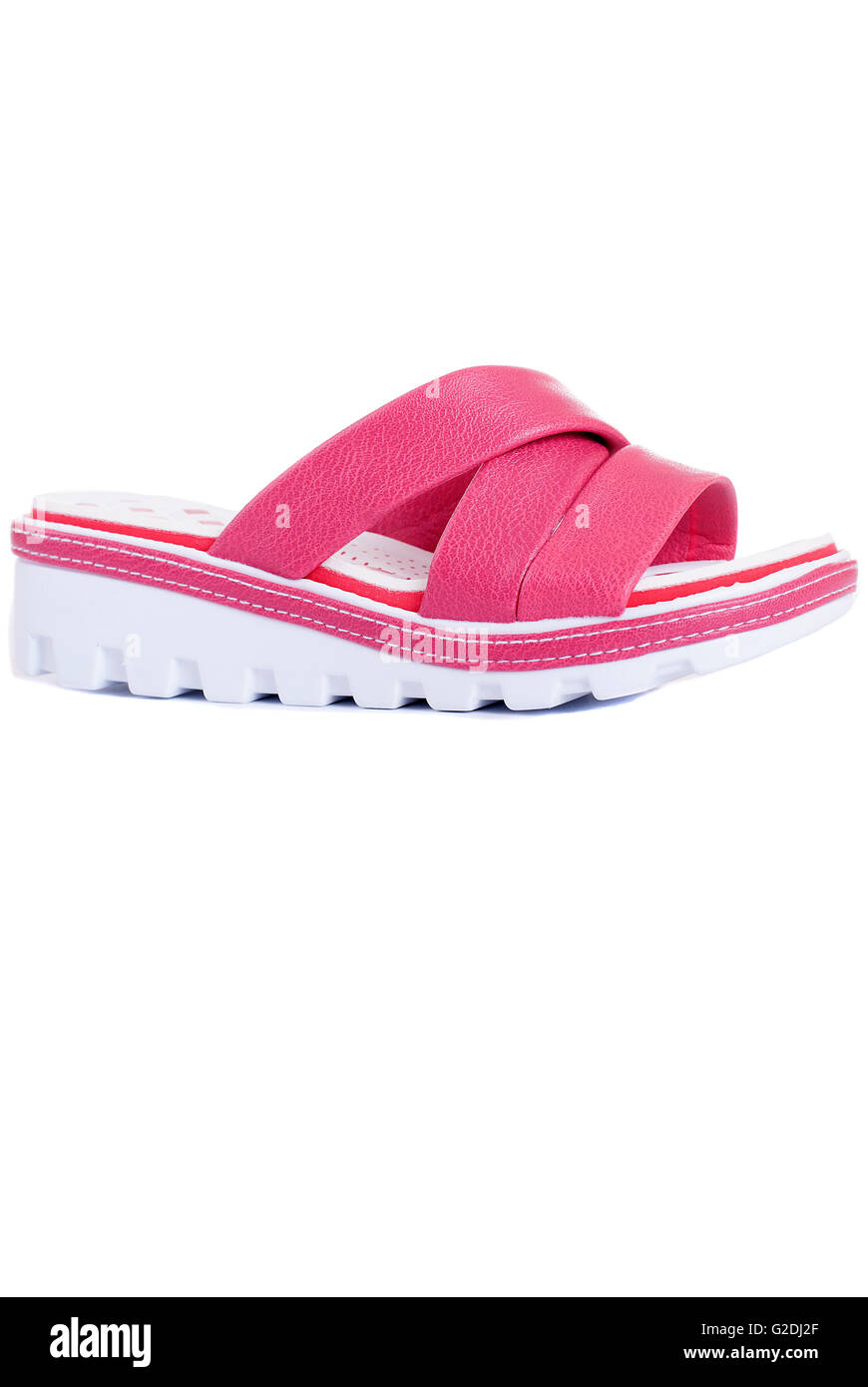 Slippers isolated on white background Stock Photo - Alamy