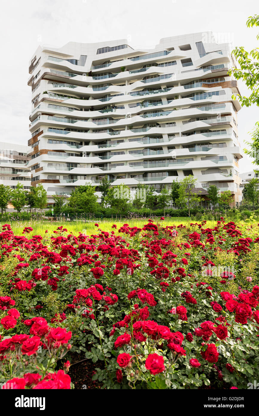 Modern residential buildings in Milan (Lombardy, Italy): Citylife Stock ...