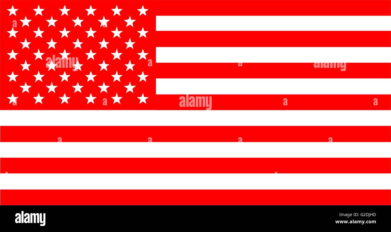 The American flag. Red version Stock Vector Image & Art - Alamy