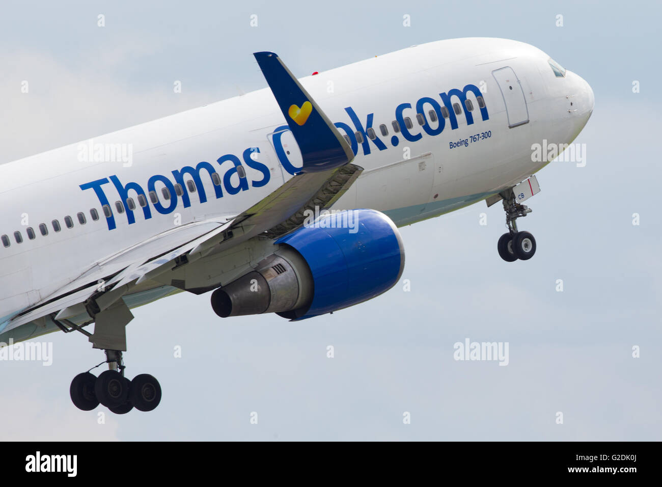 Thomas Cook Boeing 767 Aircraft Stock Photo - Alamy