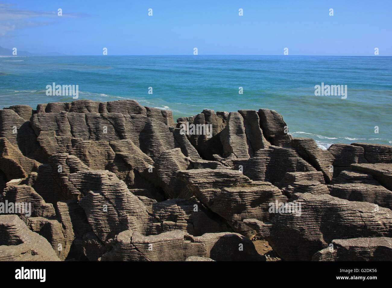 Rock formations in Punakaiki, New Zealand Stock Photo - Alamy