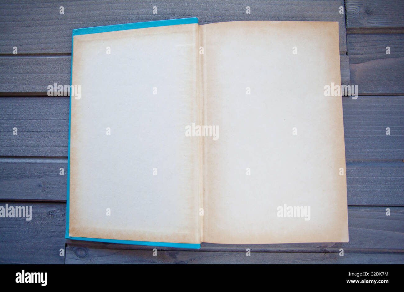 Blank Book or Diary Template on wood Stock Photo - Alamy