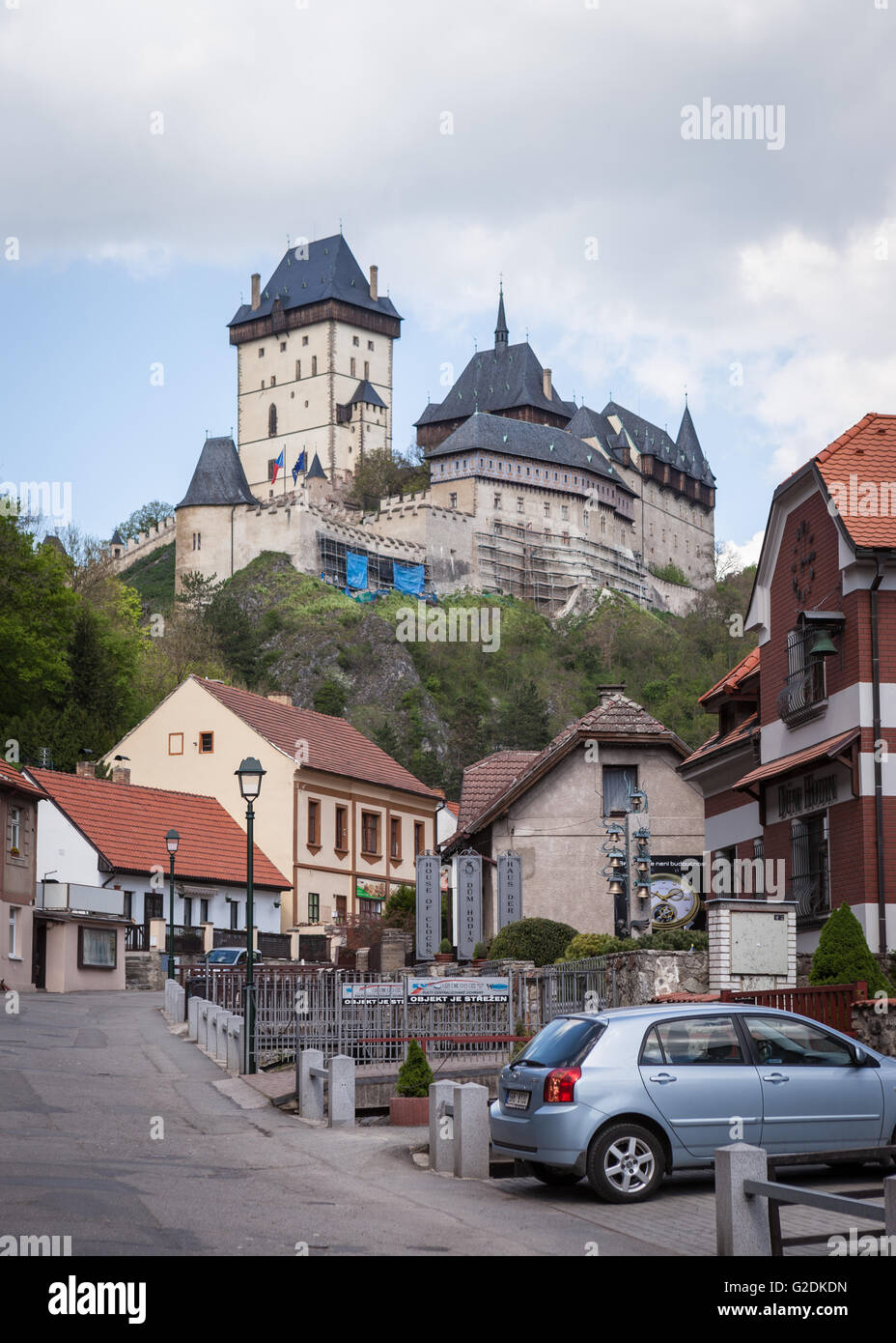 Karlštejn Castle, Burg Karlstein, Hrad Karlštejn Stock Photo - Alamy