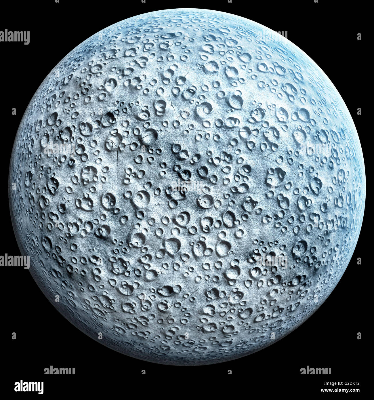 Full Moon with craters 3D illustration Stock Photo - Alamy