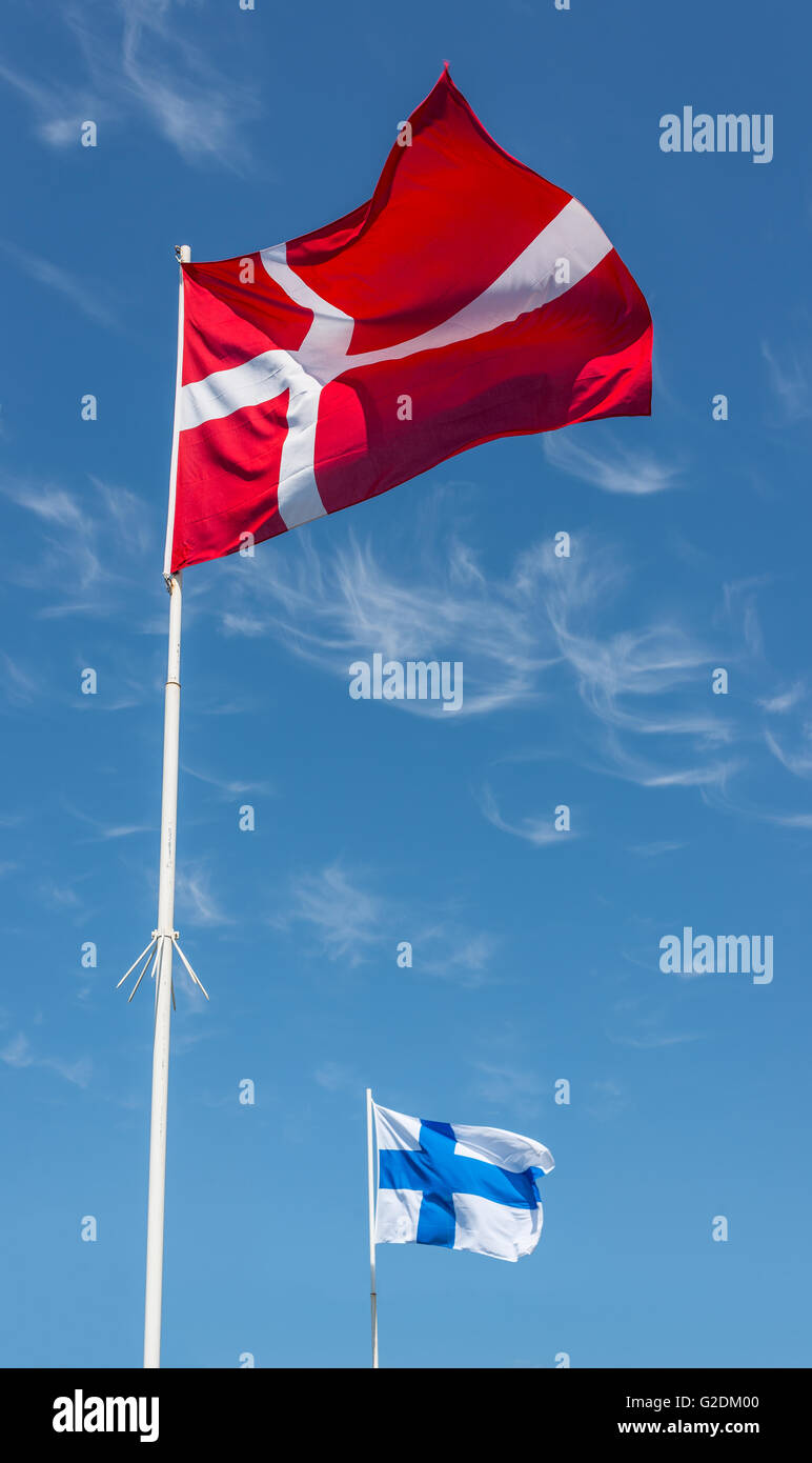 Dannebrog flags flag hi-res stock photography and images - Alamy