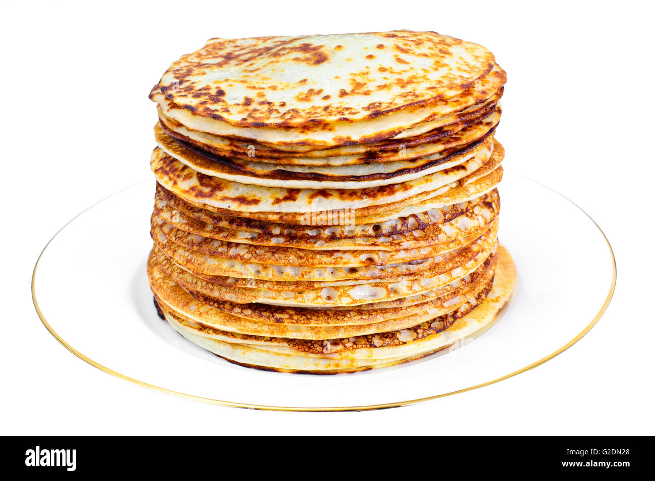 Tasty Pancakes Stack Stock Photo - Alamy