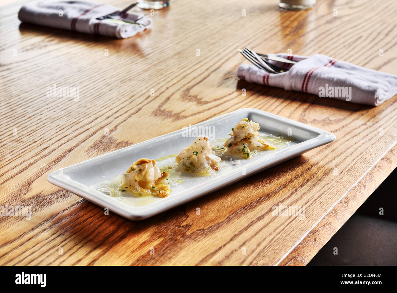 Raw Fish Appetizer Stock Photo - Alamy