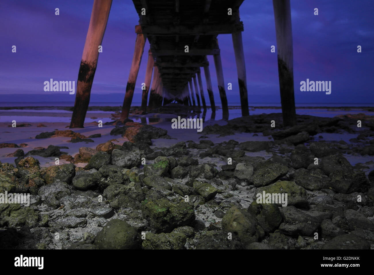 Remote pier in South Australia - Australia Stock Photo - Alamy