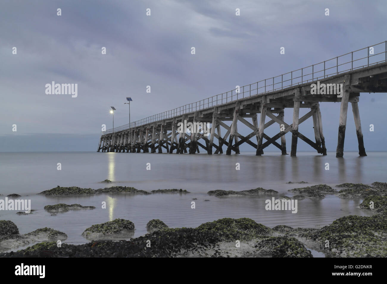 Remote pier in South Australia - Australia Stock Photo - Alamy