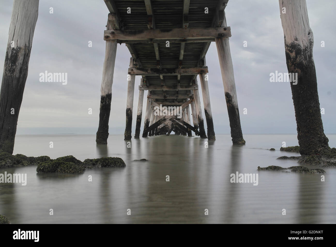 Remote pier in South Australia - Australia Stock Photo - Alamy