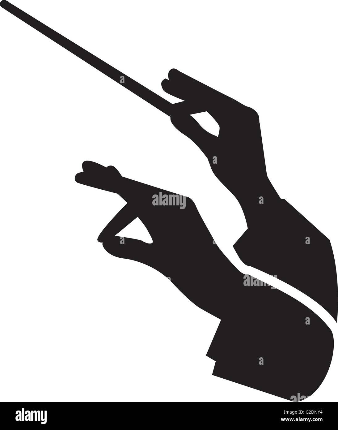 Orchestra conductor hands Stock Vector Images - Alamy