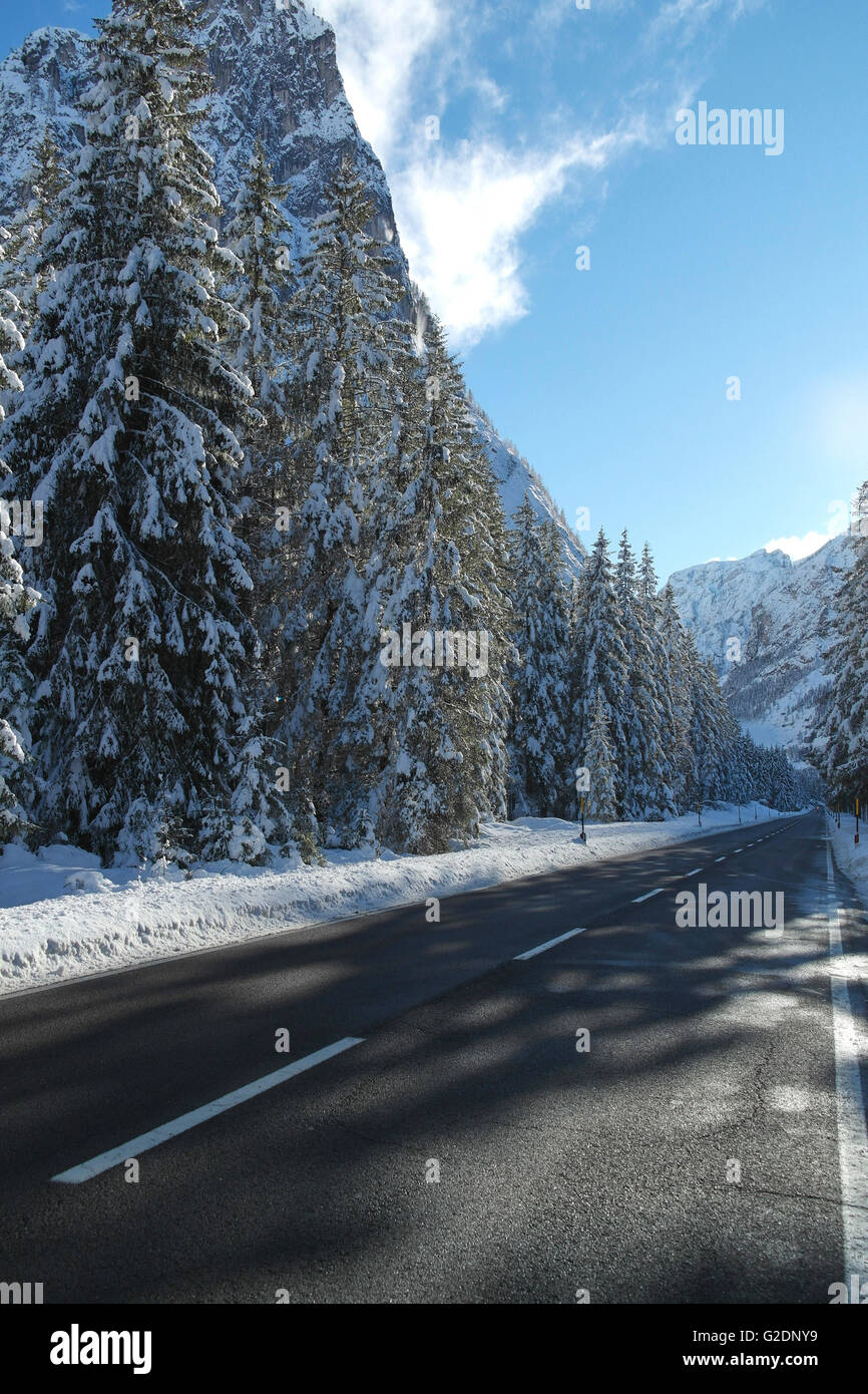 Landro valley near Dobbiaco/Toblach - Italy Stock Photo - Alamy