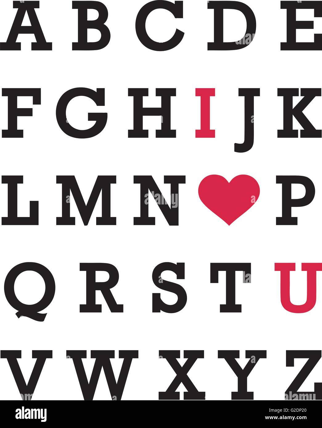 I love you - alphabet Stock Vector Image & Art - Alamy