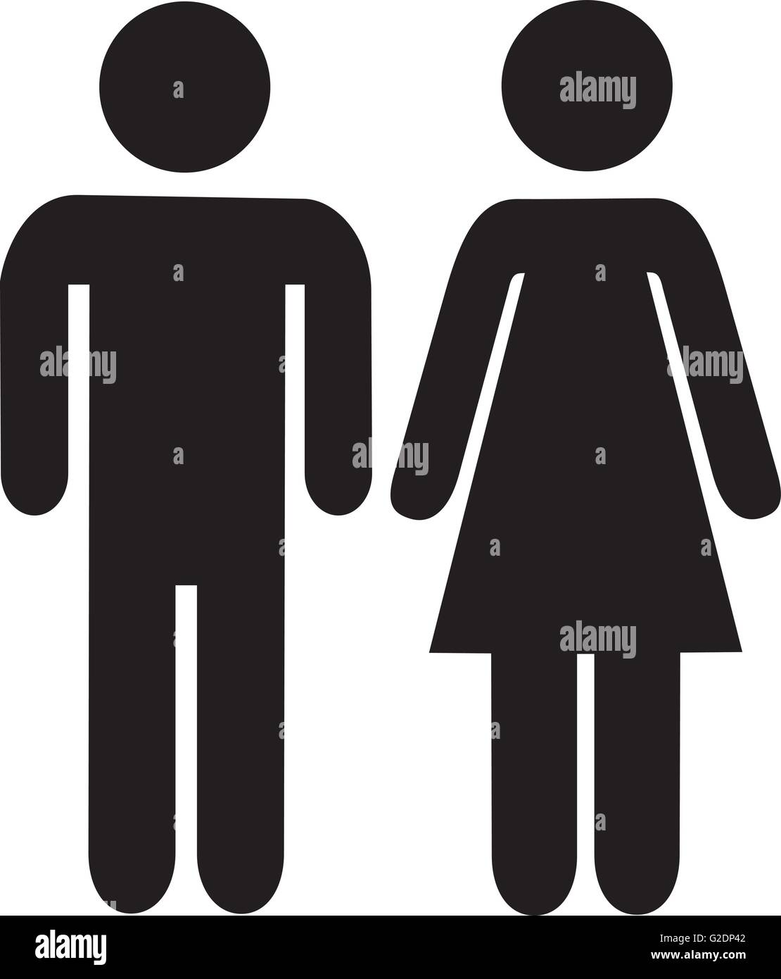 Man woman couple pictogram Stock Vector Image & Art - Alamy