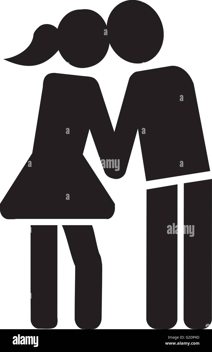 Couple Kissing Icon Stock Vector Image And Art Alamy