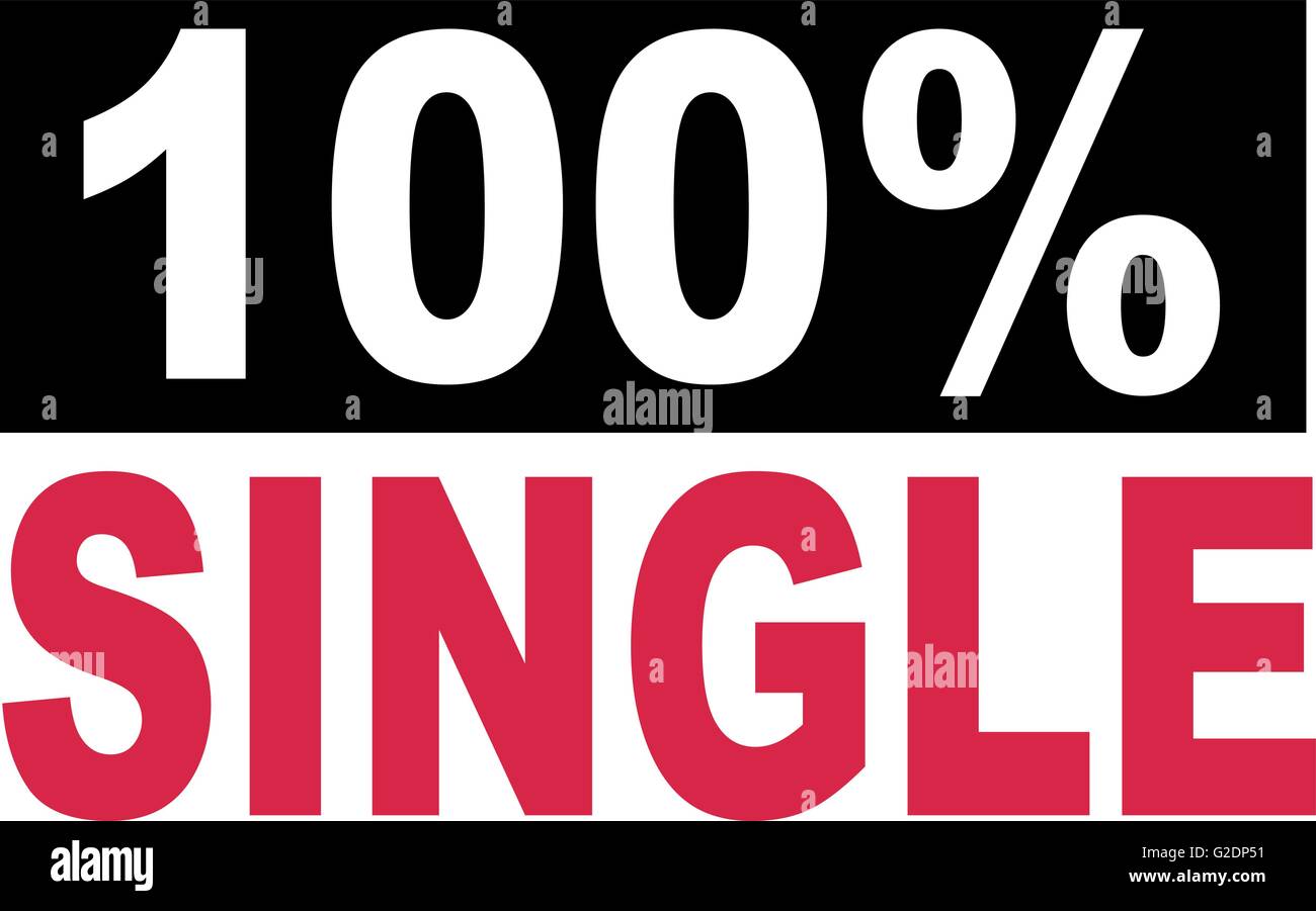 100 percent single lettering Stock Vector Image & Art - Alamy