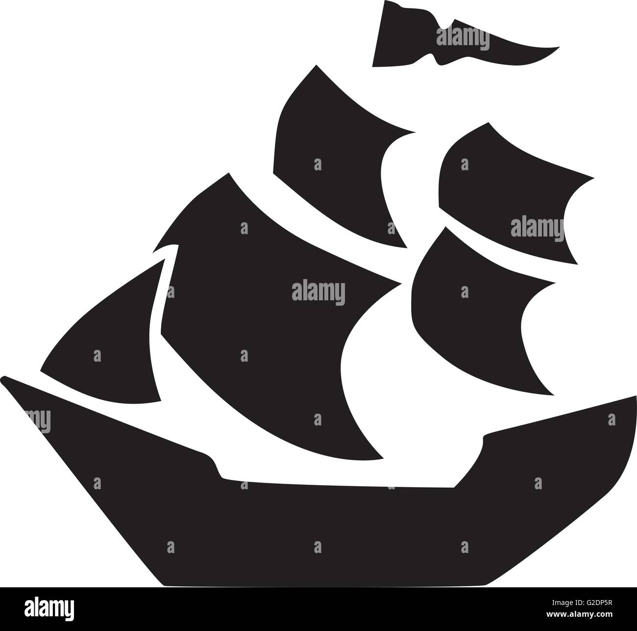 Ship of pirates Stock Vector Image & Art - Alamy