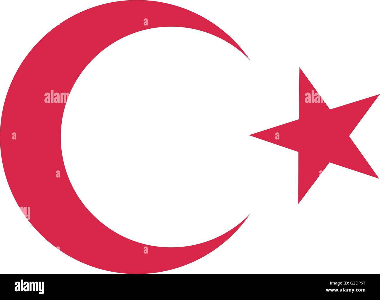 Moon and star of turkey flag Stock Vector Image & Art - Alamy