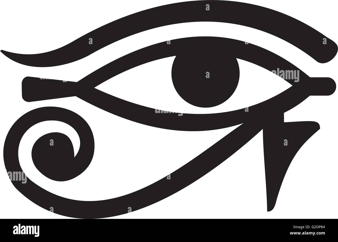 Egyptian amulet eye horus Stock Vector Images - Alamy