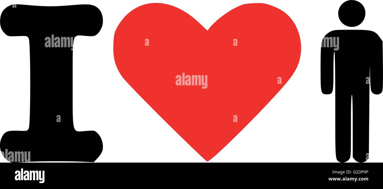 Love man Stock Vector Images - Alamy