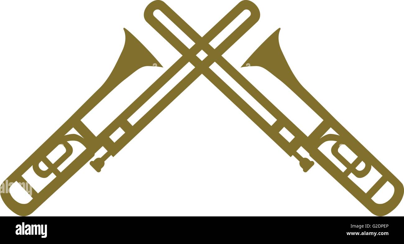 Trombones vector vectors hi-res stock photography and images - Alamy