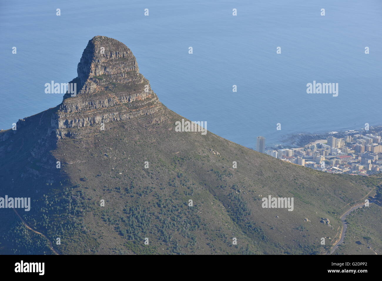 Table mountain views on an April morning in South Africa Stock Photo ...