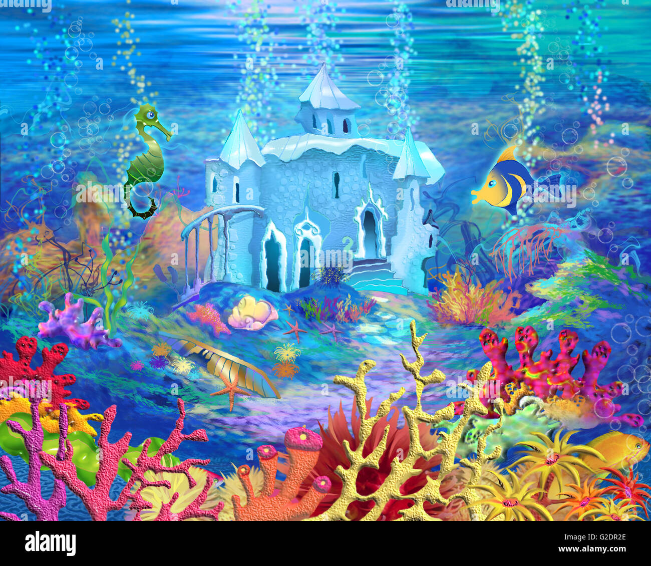 Mysterious and Fantasy Undersea World Stock Photo - Alamy