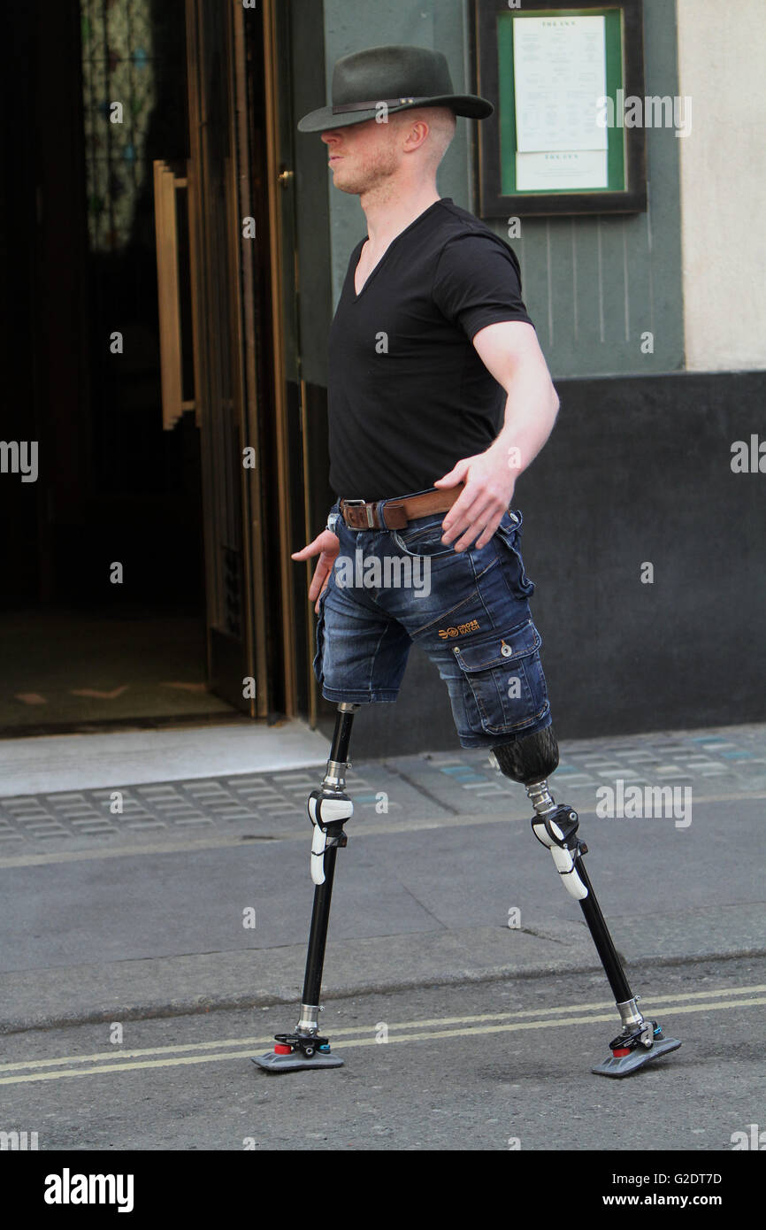 Gentleman Double Amputee Takes a stroll in London west end (credit ...