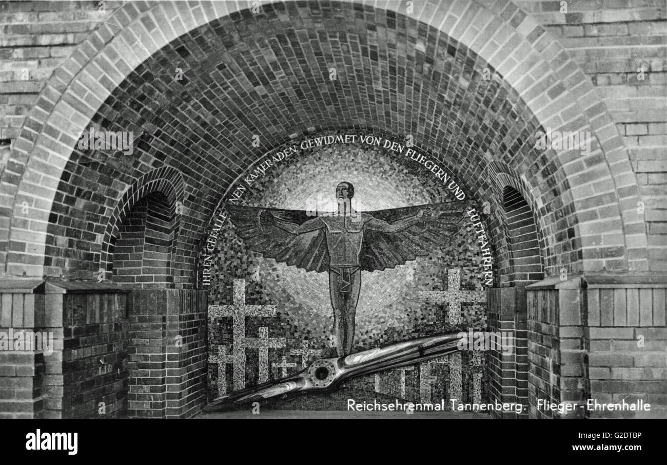 Aviator Memorial, for fallen aviators at Tannenberg Memorial. It`s the ...