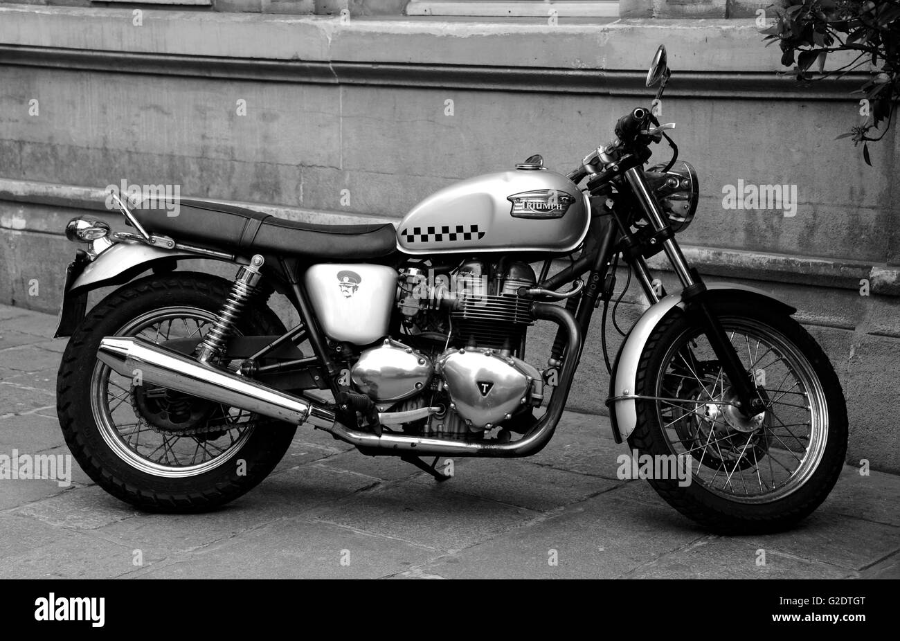 Triumph Bonneville motorcycle, Paris, France Stock Photo - Alamy