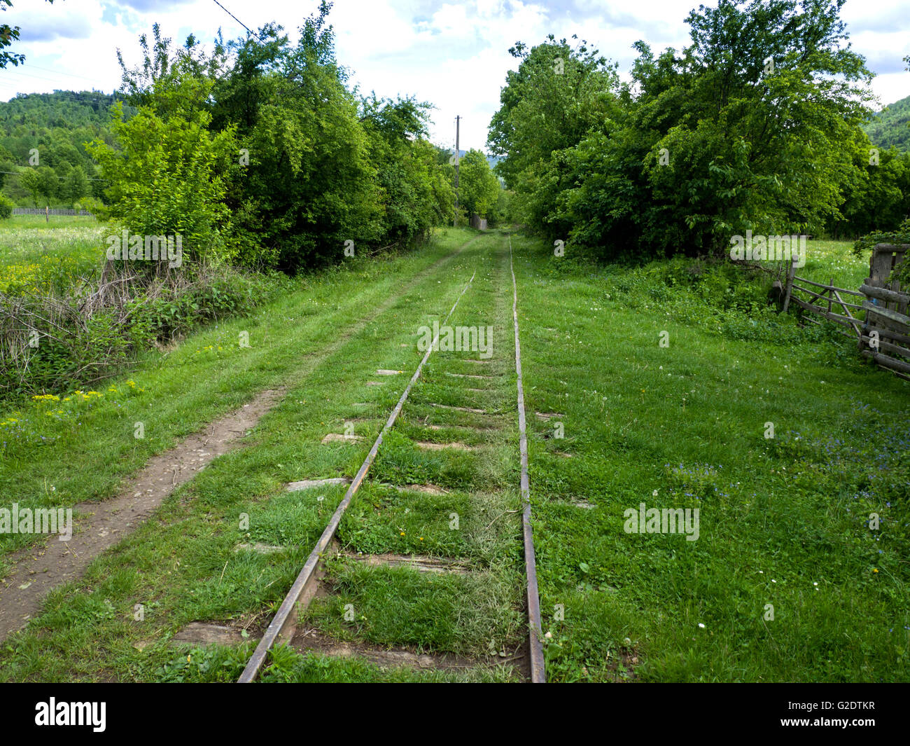 old railway tracks Stock Photo - Alamy