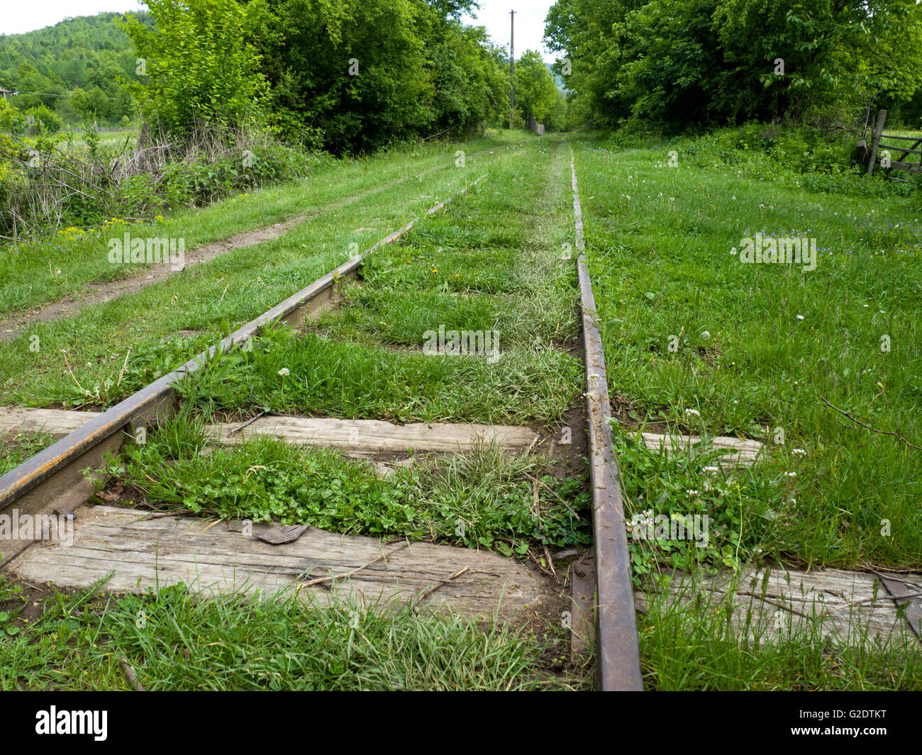 old railway tracks Stock Photo - Alamy