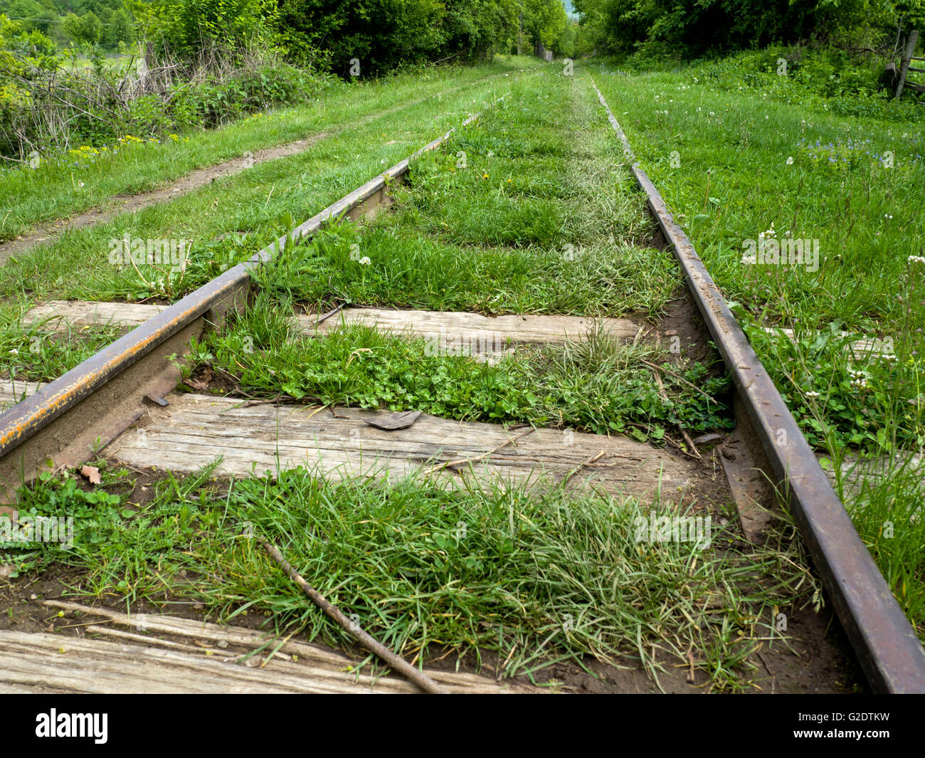old railway tracks Stock Photo - Alamy