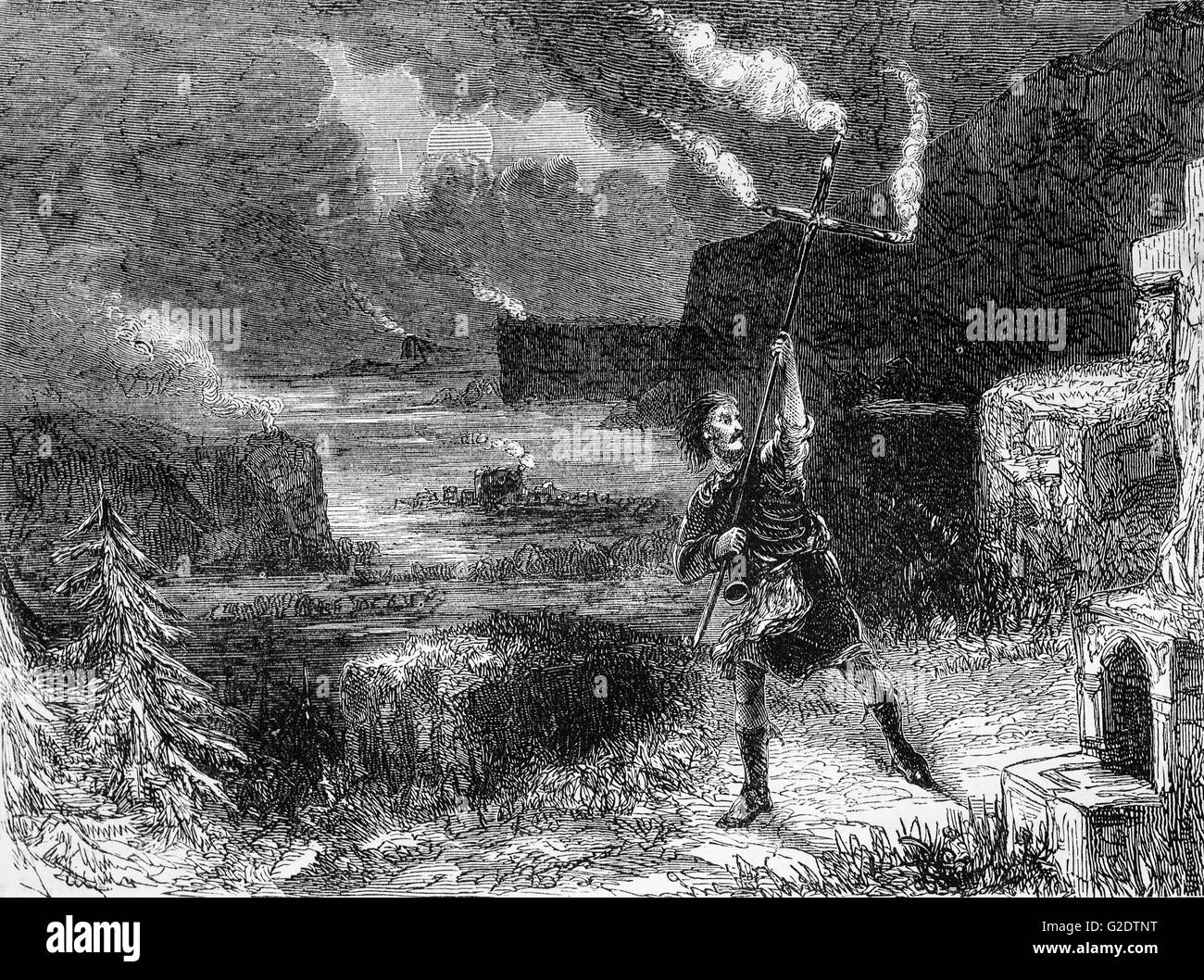 Between fire Black and White Stock Photos & Images - Alamy