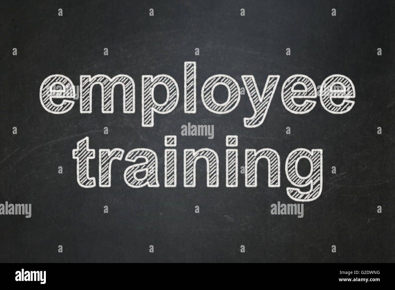 Learning concept: Employee Training on chalkboard background Stock ...