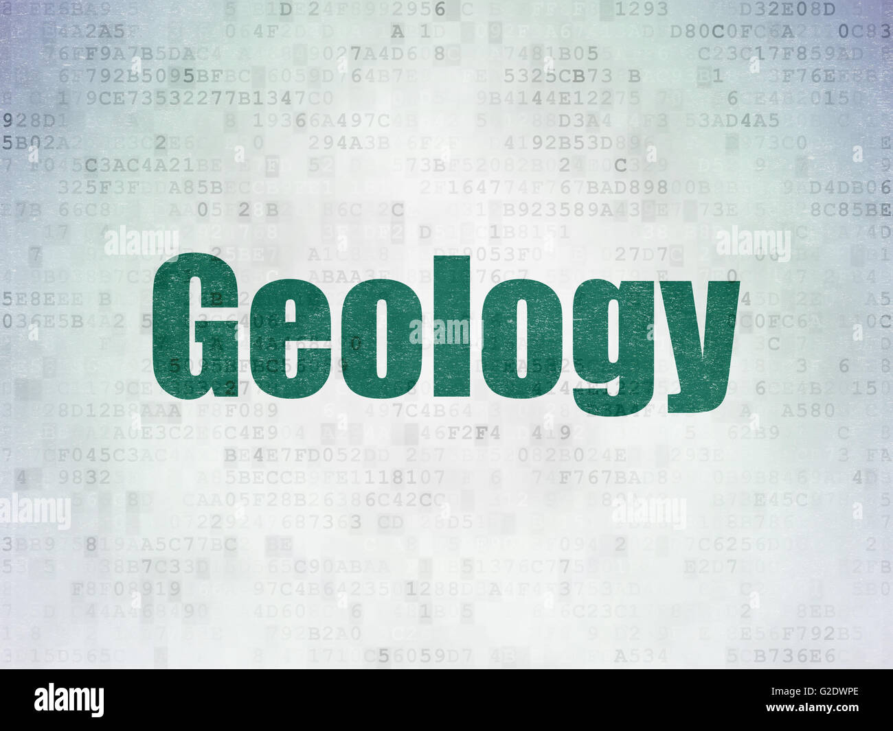 Learning concept: Geology on Digital Data Paper background Stock Photo ...