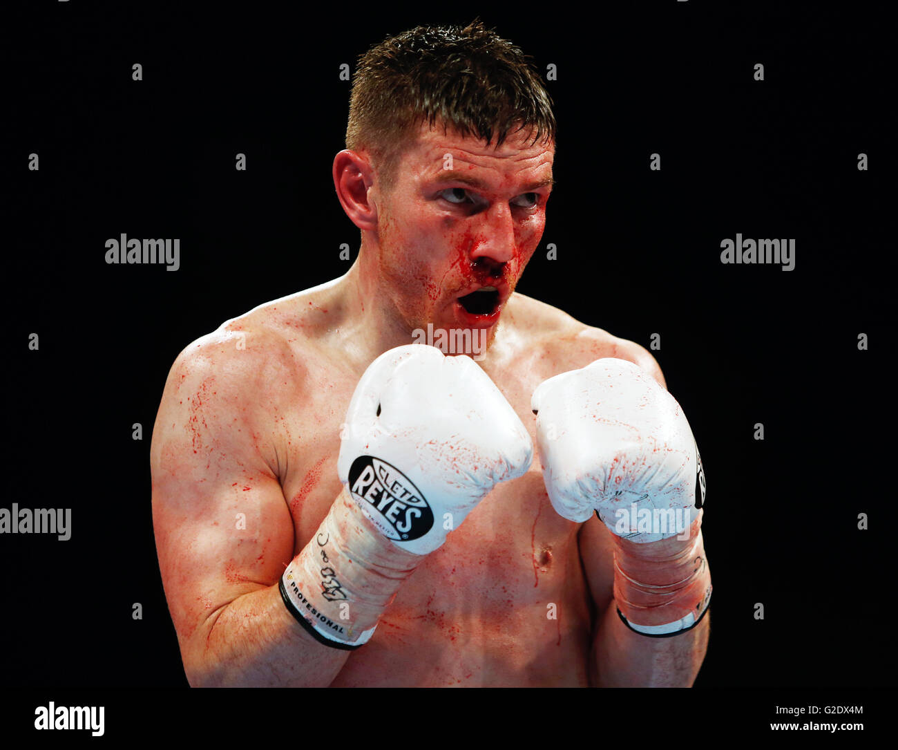 Willie Limond during the British Super-Lightweight Championship bout ...