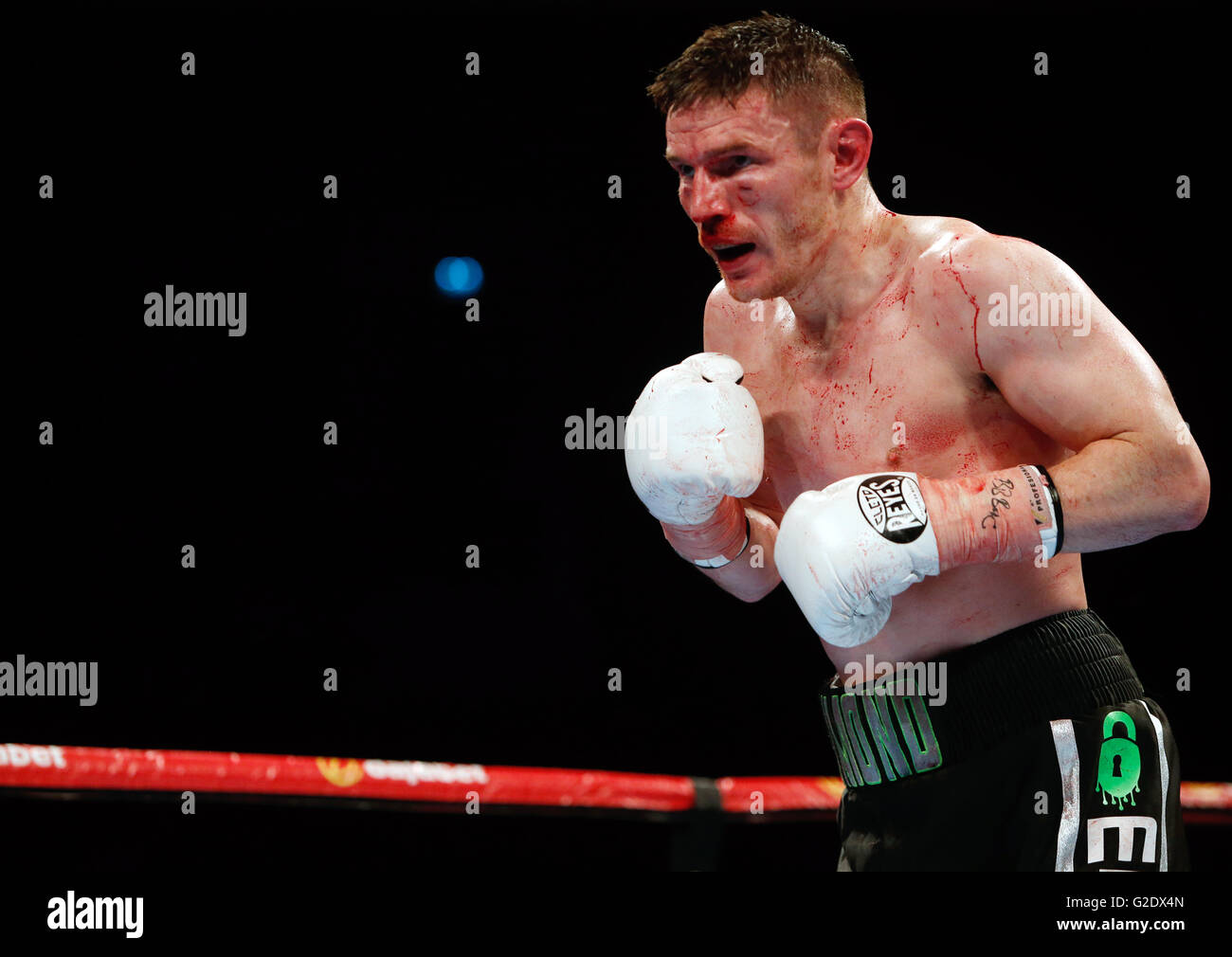Willie Limond during the British Super-Lightweight Championship bout ...