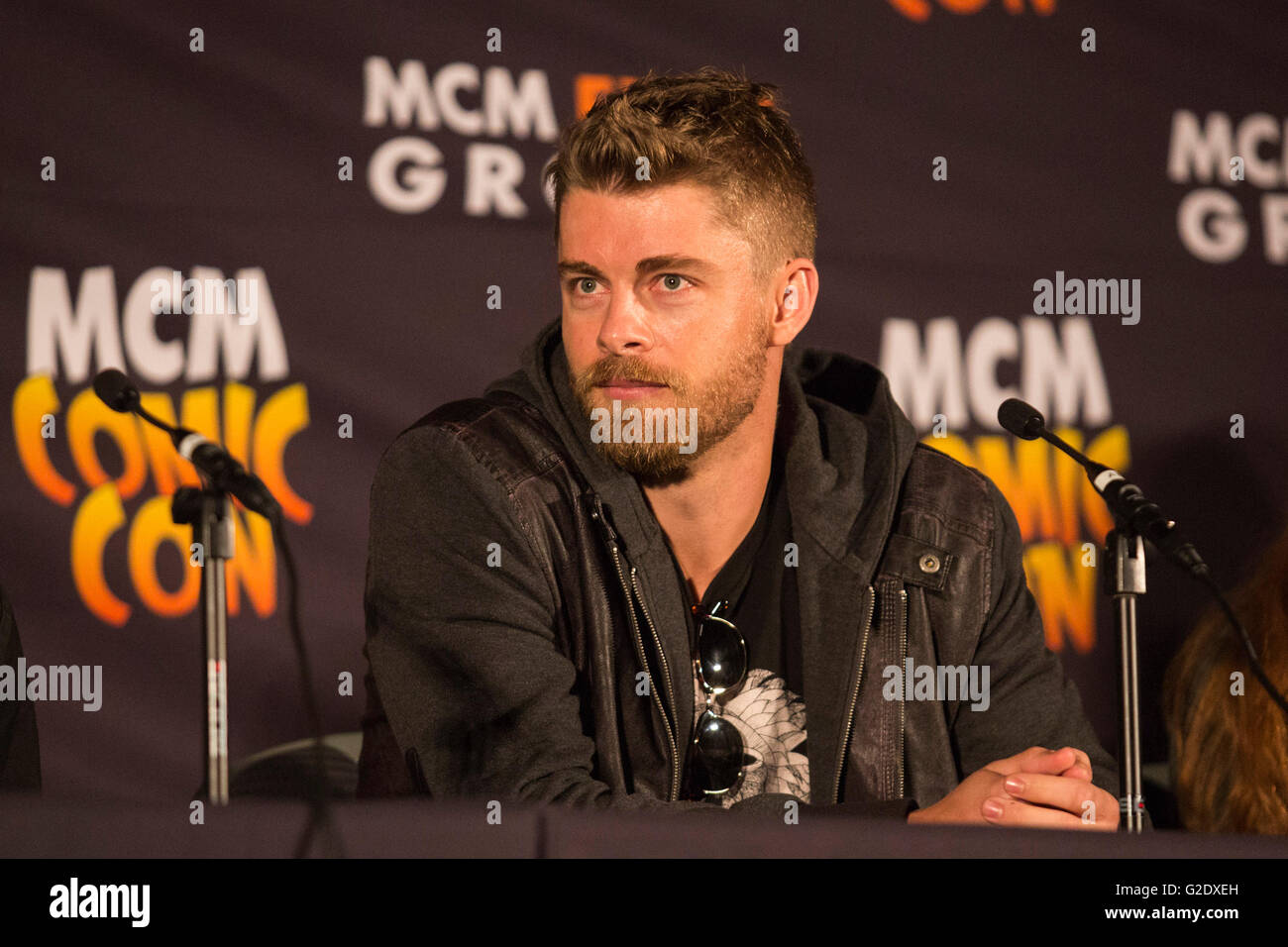 London, UK. 28 May 2016. Australian actor Luke Mitchell. S.H.I.E.L.D ...