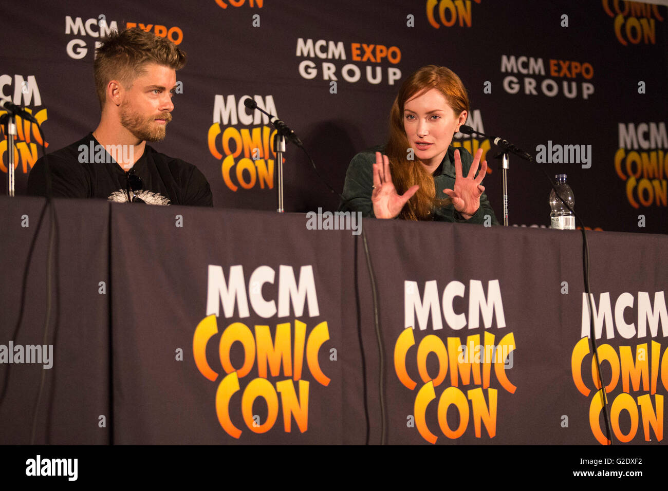 London, UK. 28 May 2016. Actors Luke Mitchell and Lotte Verbeek. S.H.I ...