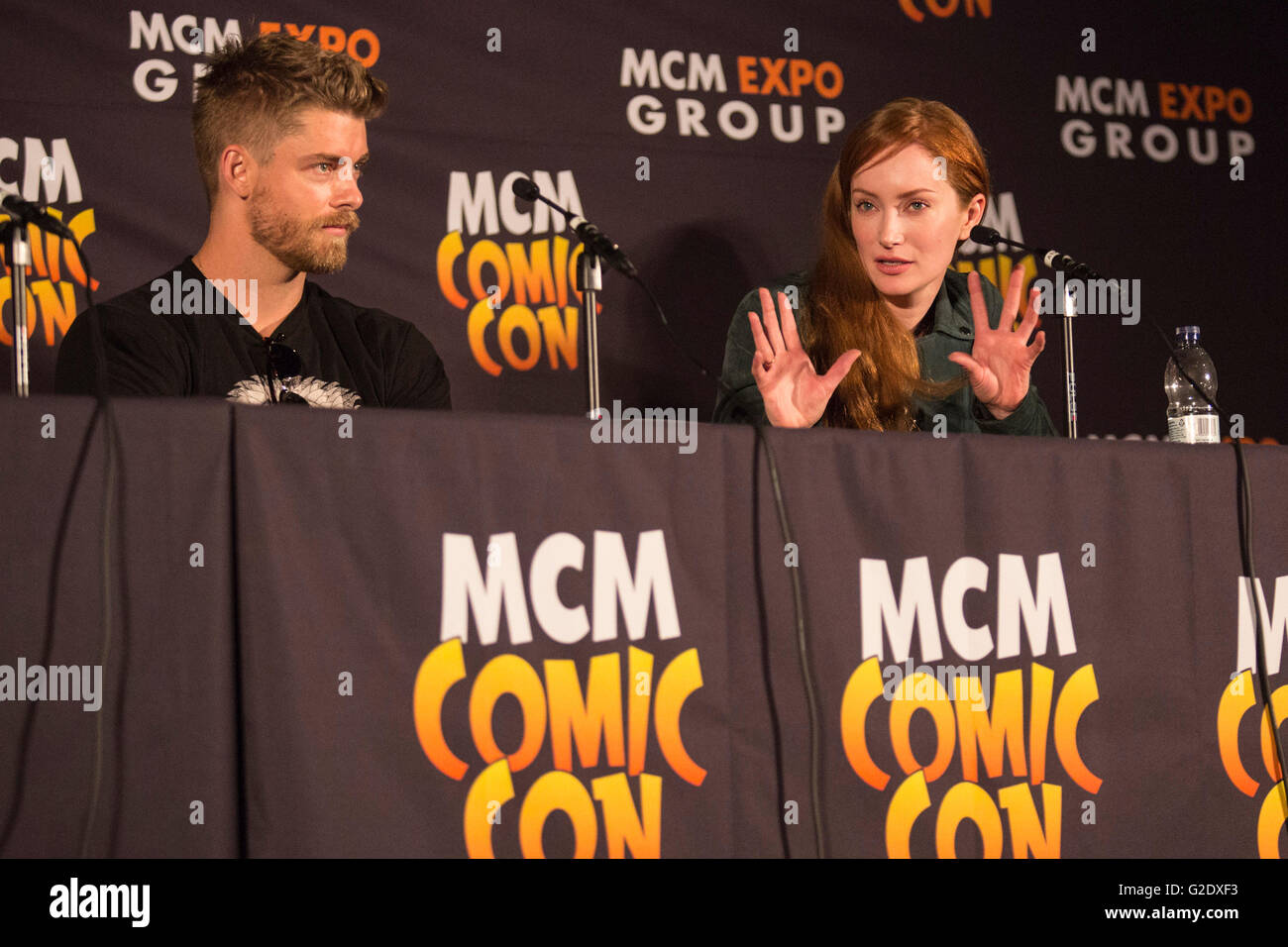 London, UK. 28 May 2016. Actors Luke Mitchell and Lotte Verbeek. S.H.I ...