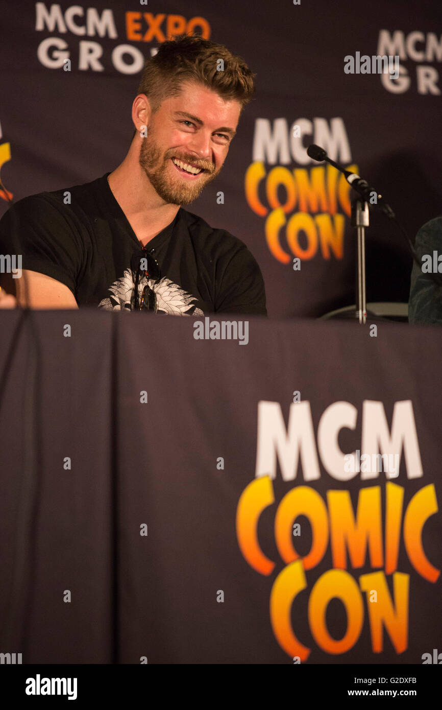 London, UK. 28 May 2016. Australian actor Luke Mitchell. S.H.I.E.L.D ...