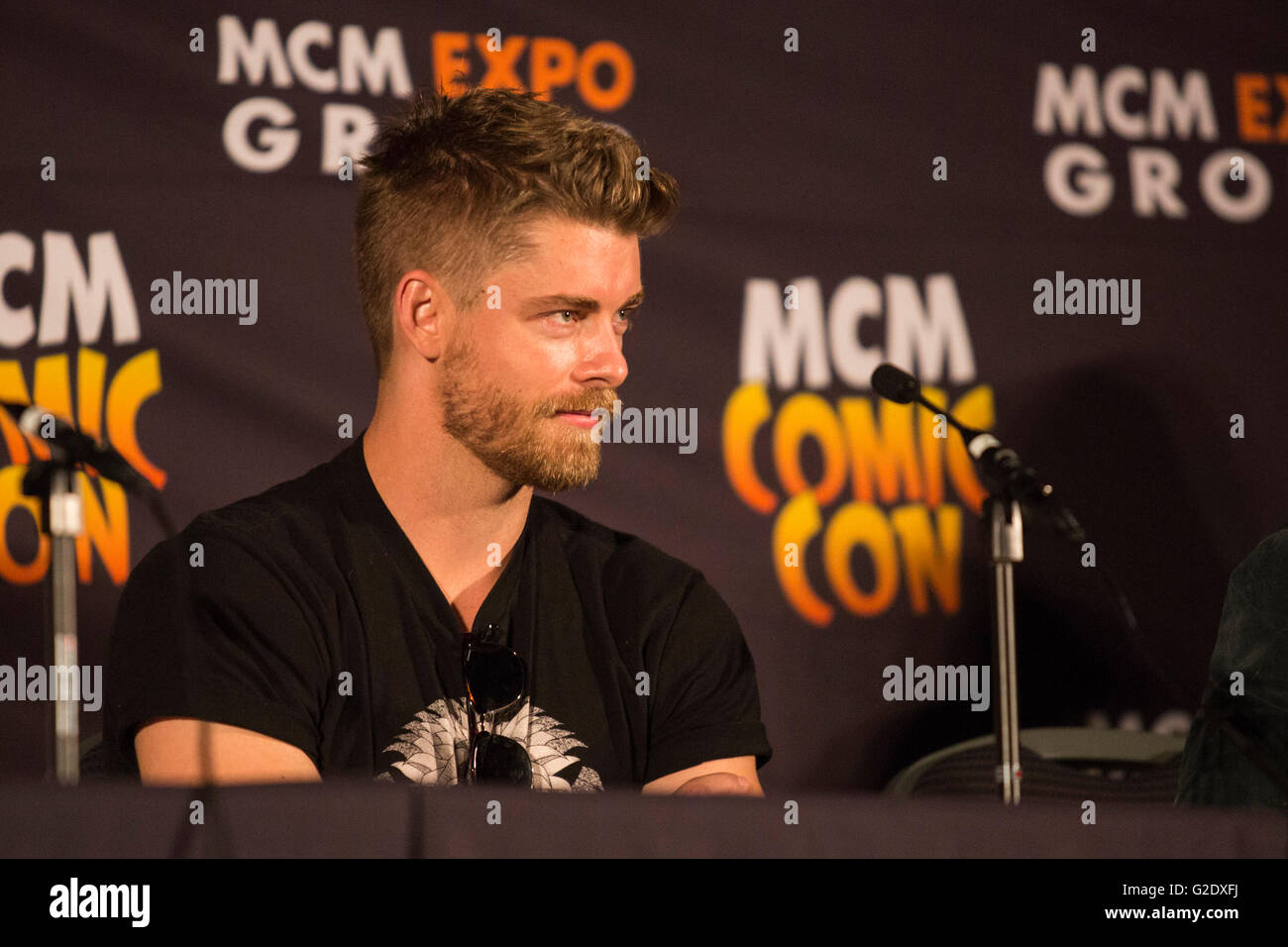 London, UK. 28 May 2016. Australian actor Luke Mitchell. S.H.I.E.L.D ...