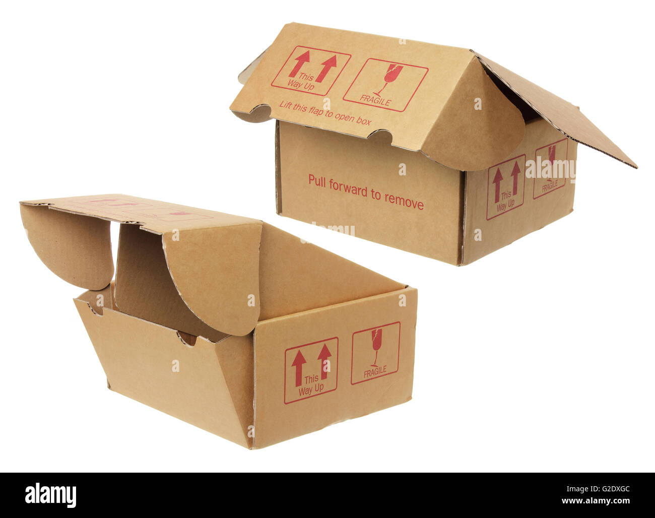 Empty delivery cartons hi-res stock photography and images - Alamy
