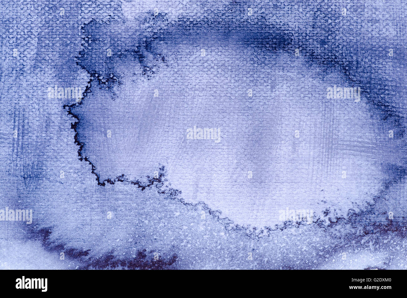 blue watercolor painted on paper background texture Stock Photo - Alamy