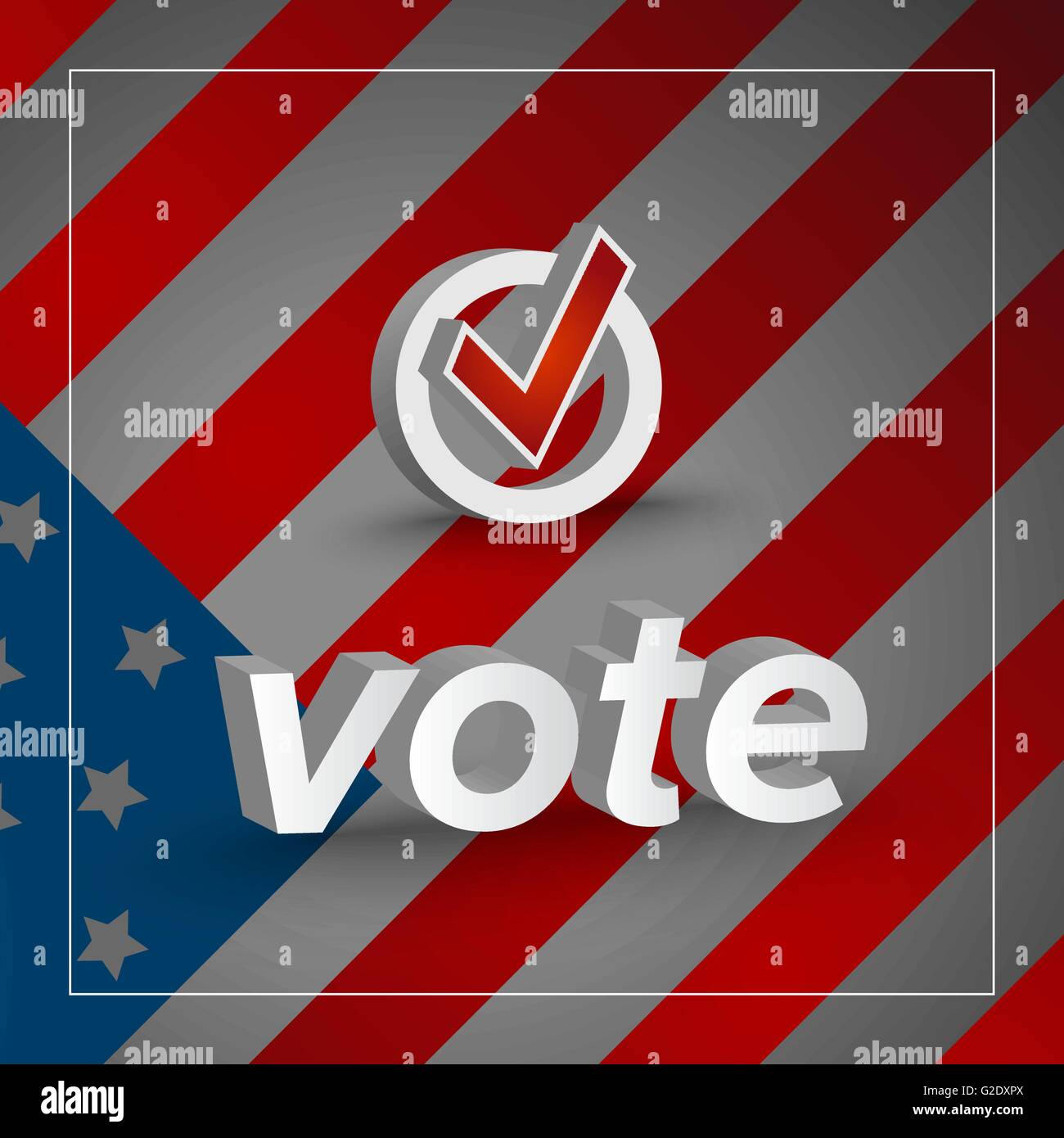 Vote badge for election Stock Vector Image & Art - Alamy
