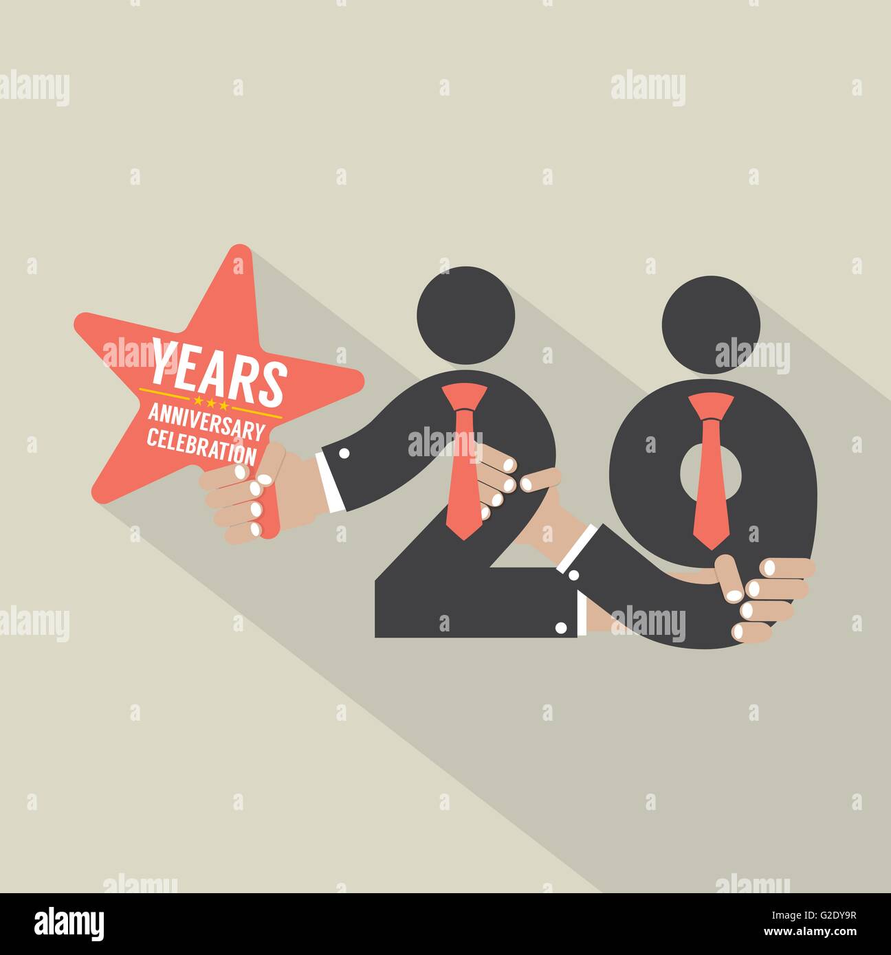 29 Years Anniversary Typography Design Vector Illustration Stock Vector ...