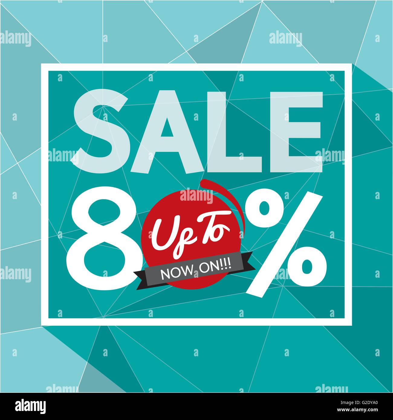 Sale Up To 80 Percent Banner Vector Illustration Stock Vector Image ...