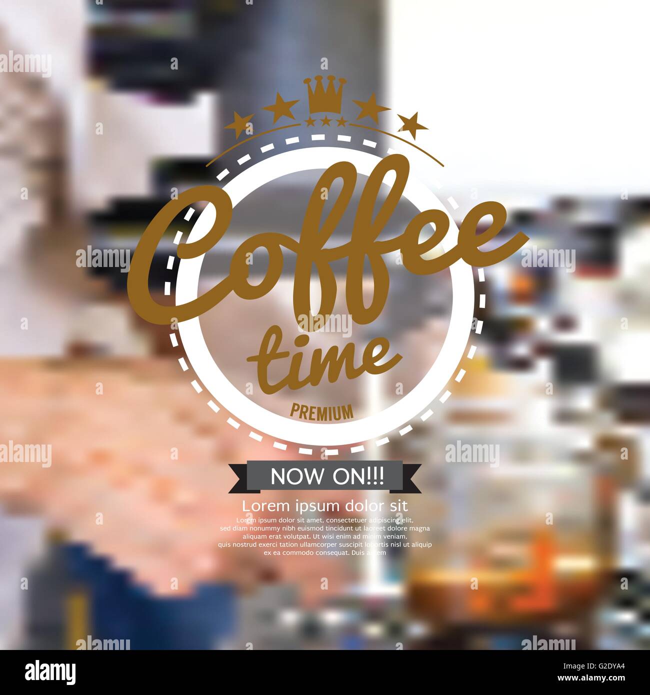 Background blurred cafe on Stock Vector Images - Alamy