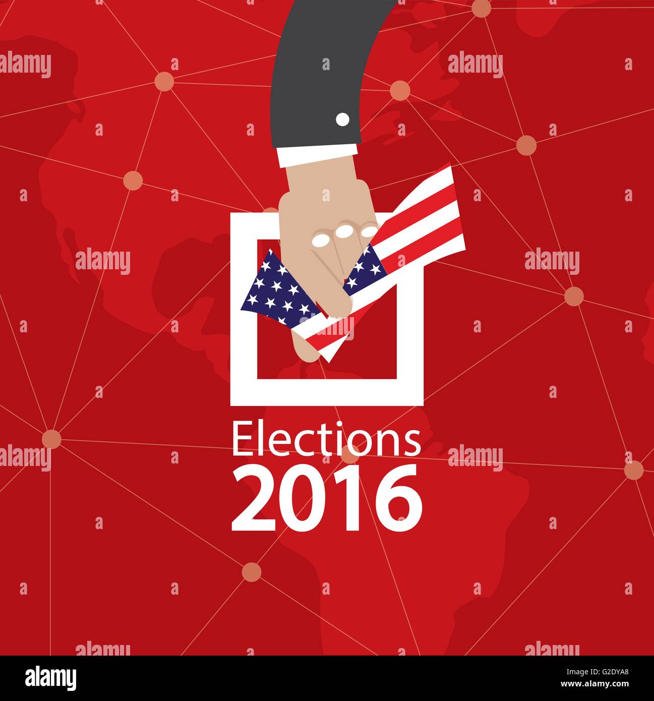 USA Election Concept Vector Illustration Stock Vector Image & Art - Alamy